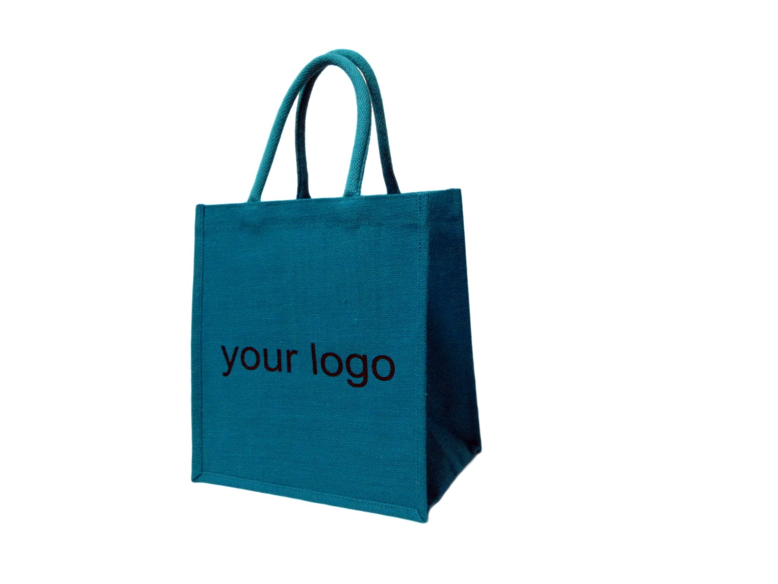 Single Colored Jute Bag with Padded Handle - Everything Bags Inc.